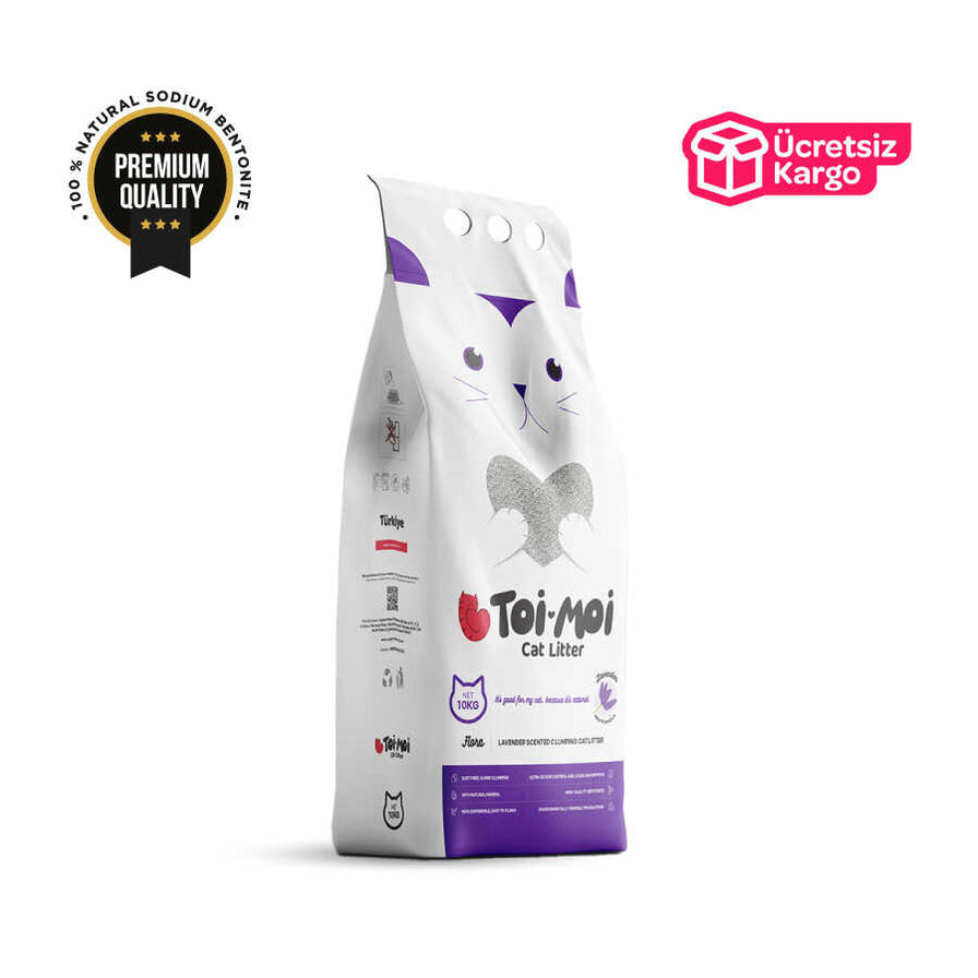 Toi Moi Cat Litter Lavender Scented Clumping Cat Litter 10kg — Amazonpet.ae