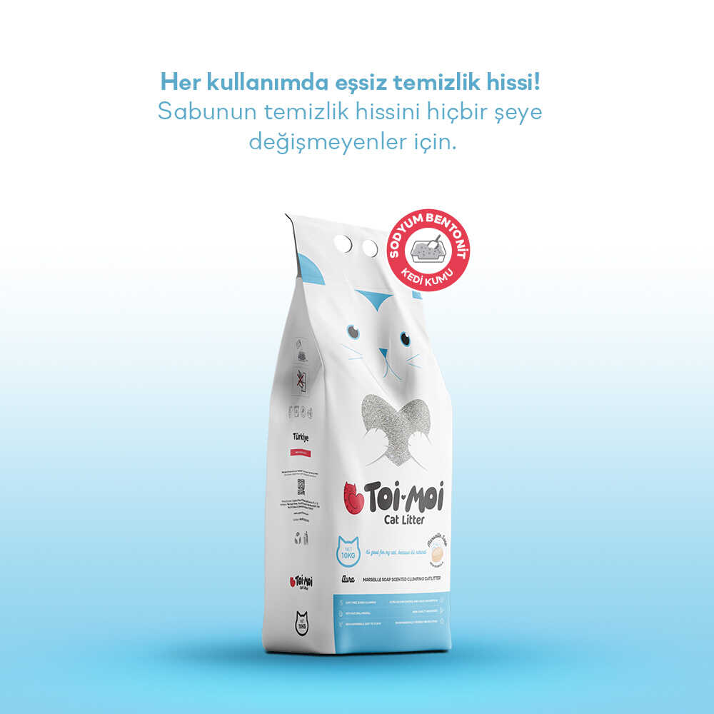 Toi Moi Cat Litter Marseille Soap Scented Clumping Cat Litter 10kg ...